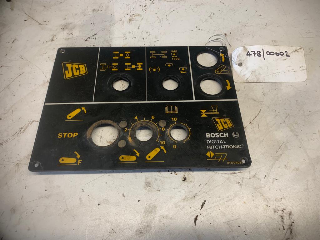 SECOND HAND PLATE DECAL JCB Part No. 478/00602 - Vicary Plant JCB ...